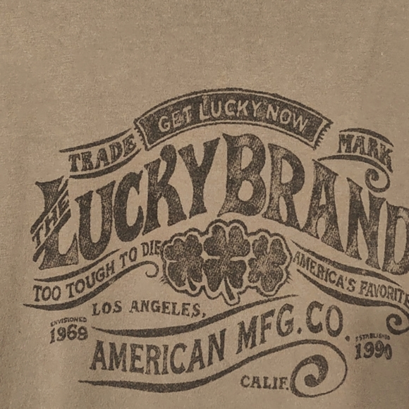 Lucky Brand | Shirts | Vintage Lucky Brand Graphic Tshirt Color Of ...